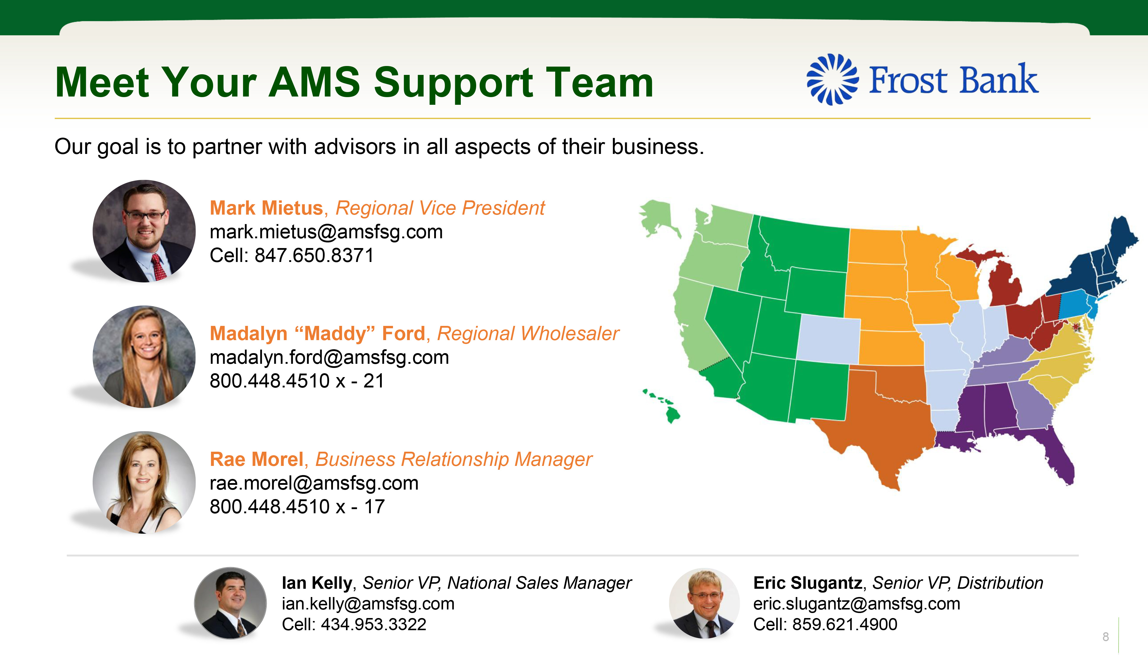 Wholesaler Map - Frost | AMS Financial Solutions Group