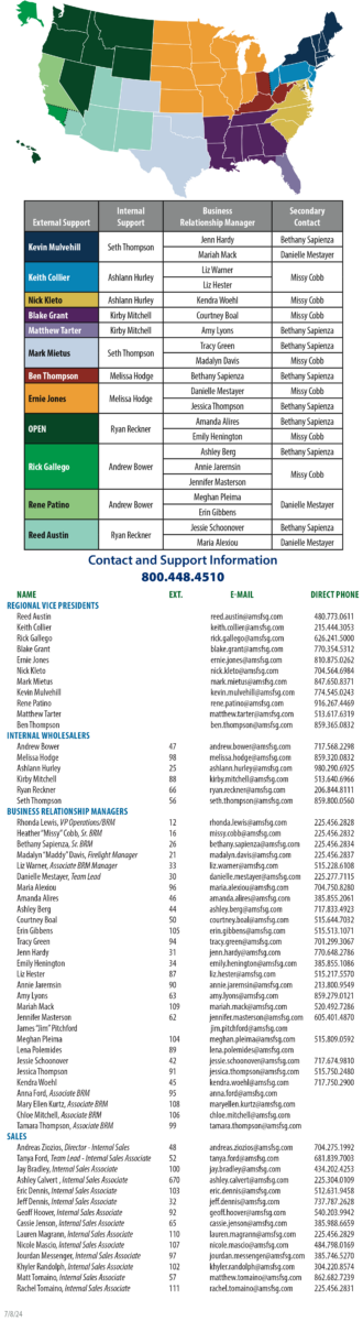 Wholesaler Map - Bank/BD - AMS Financial Solutions Group